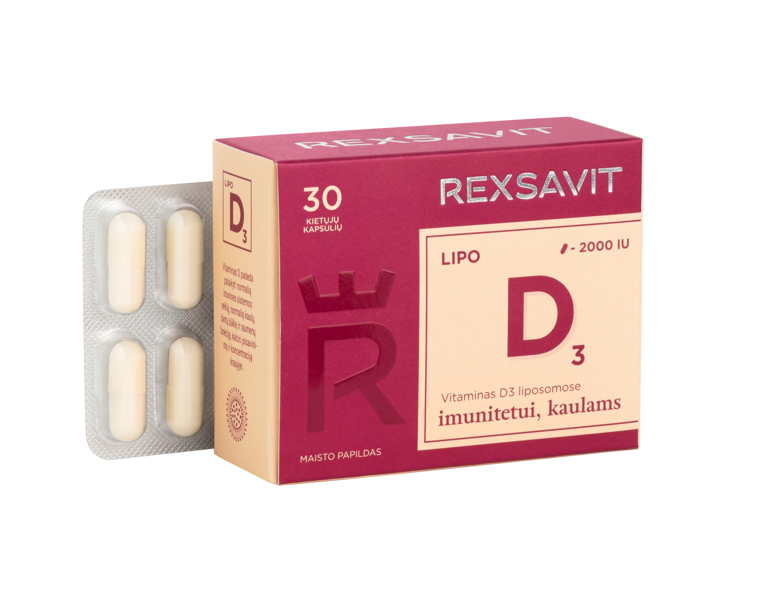 Rexsavit Lipo D3 - Farmacijos įmonė Lietuvoje Rexsan Pharmaceuticals