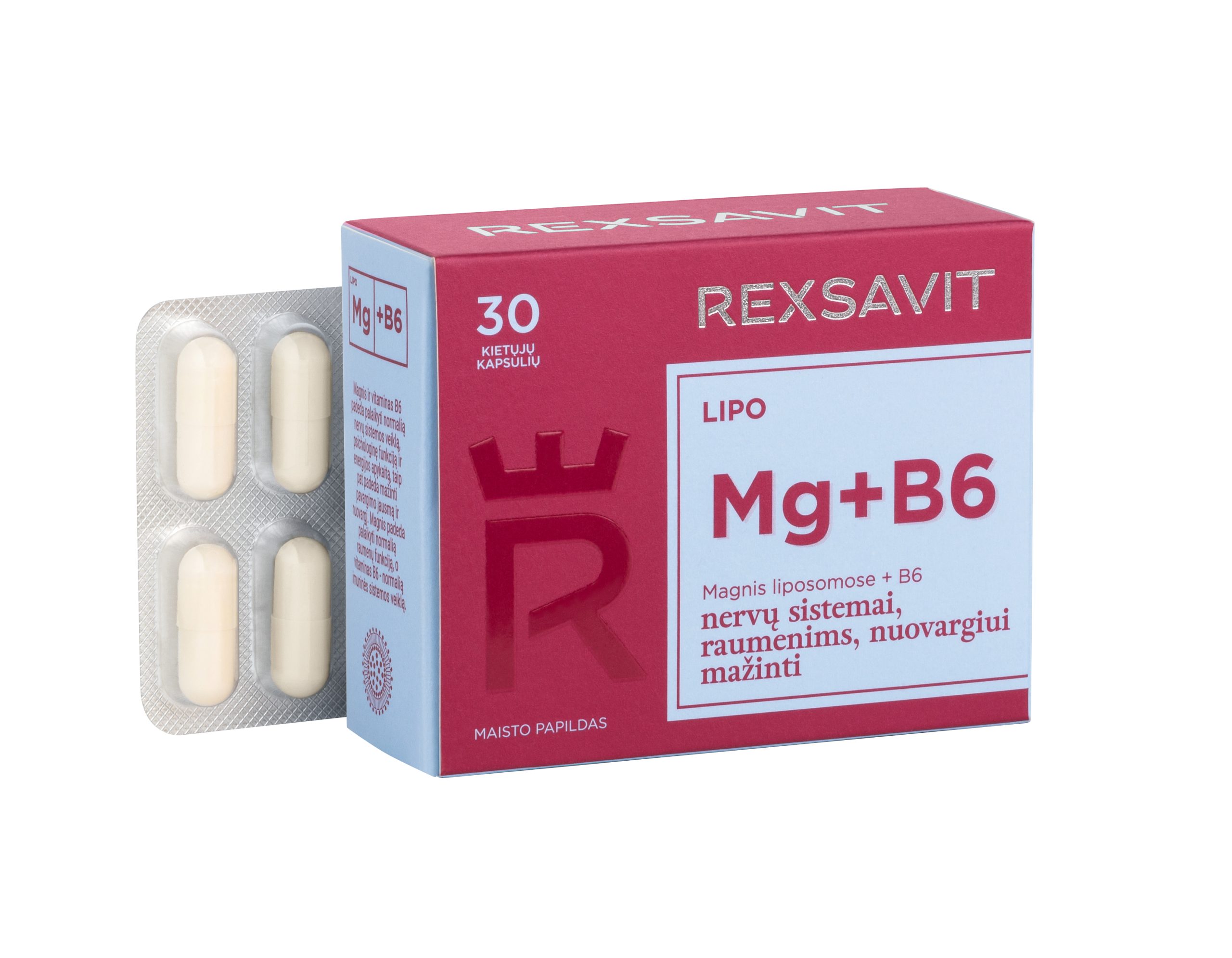 Rexsavit Lipo Mg+B6 - Farmacijos įmonė Lietuvoje Rexsan Pharmaceuticals